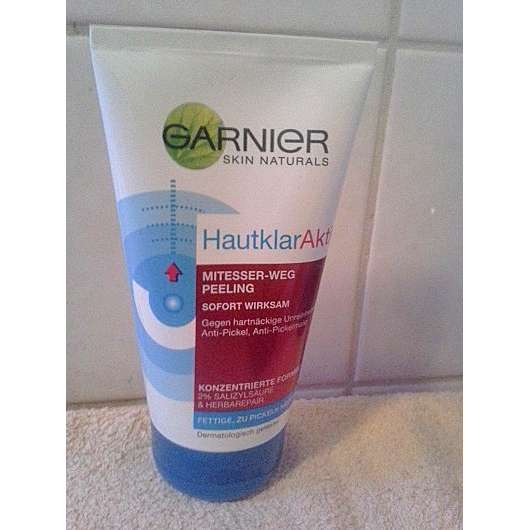 Test - Gesichtspeeling - Garnier Natural Skin Hautklar Aktiv Mitesser ...