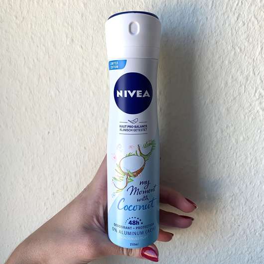 Test - Deodorant - NIVEA My Moment With Coconut Deodorant Spray (LE ...